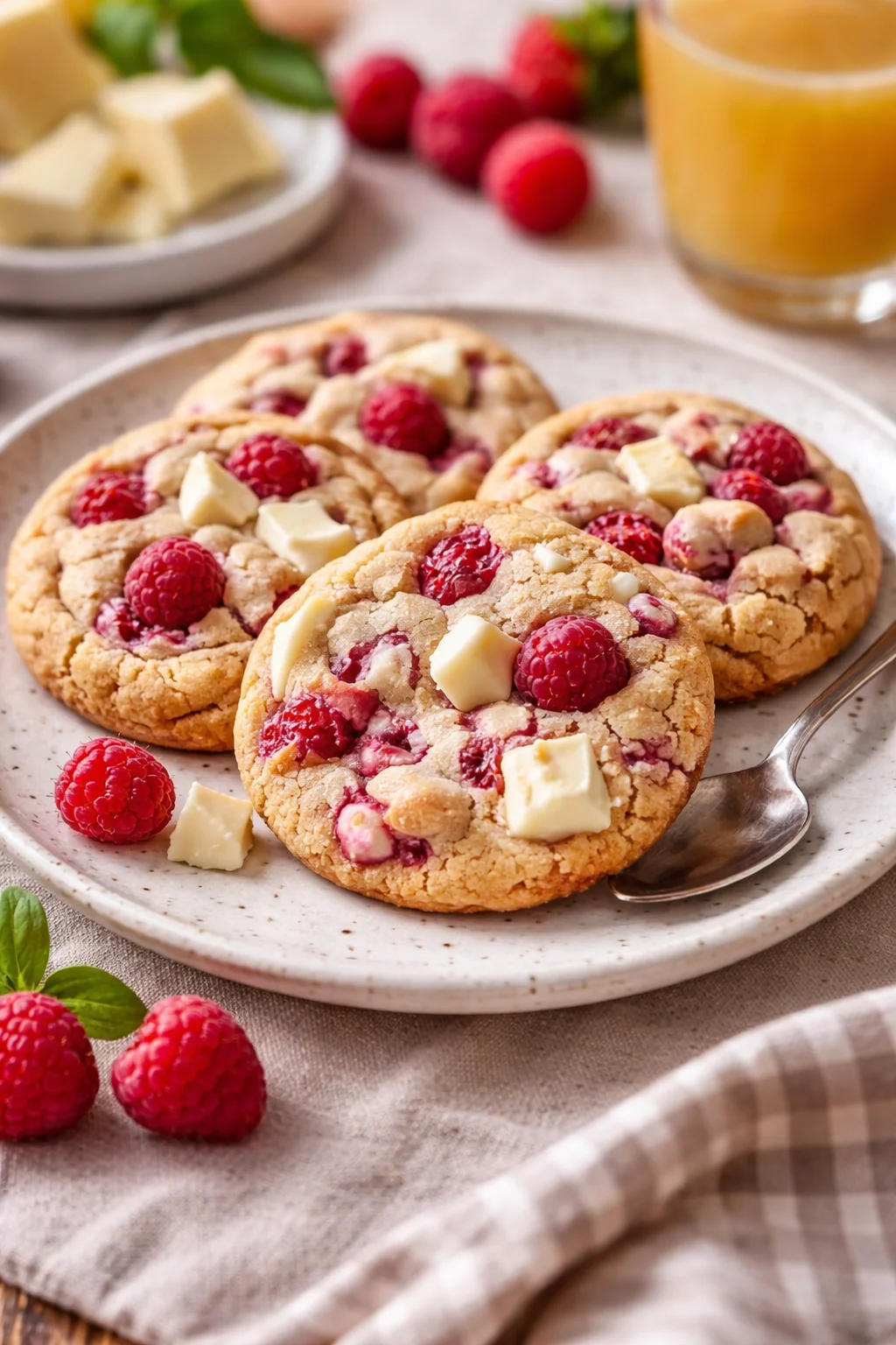 Himbeer Weie Schokolade Cookies